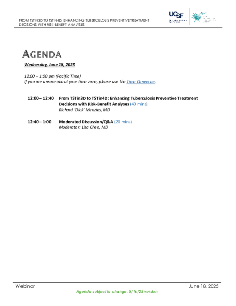 From TSTin3D to TSTin4D: Enhancing Tuberculosis Preventive Treatment ...